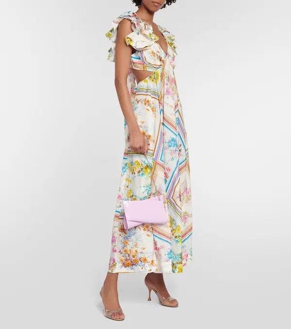 CHRISTIAN LOUBOUTIN Loubitwist Patent Leather Clutch - Pink