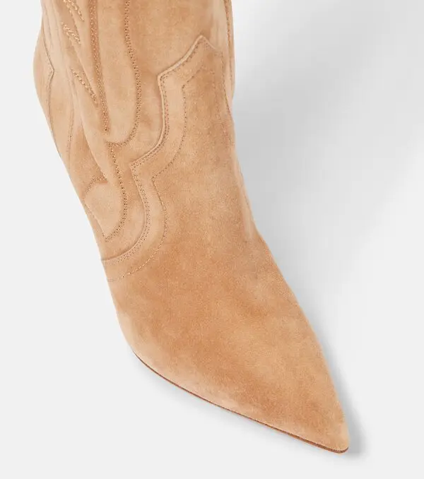 CHRISTIAN LOUBOUTIN Santia Botta 85 Suede Knee-high Boots