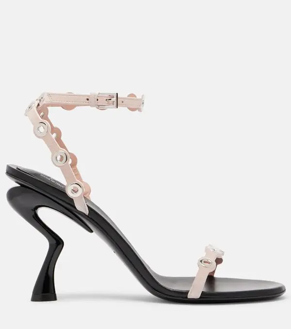 Emilio Pucci Emilio 95 Eyelet Suede Sandals