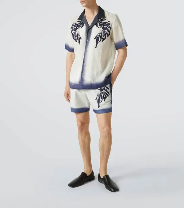 Dries Van Noten Embroidered Bowling Shirt