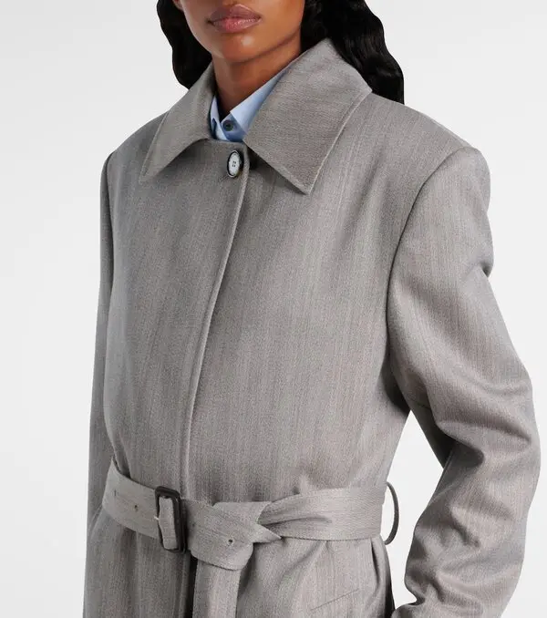 Stella McCartney Wool-blend Belted Coat