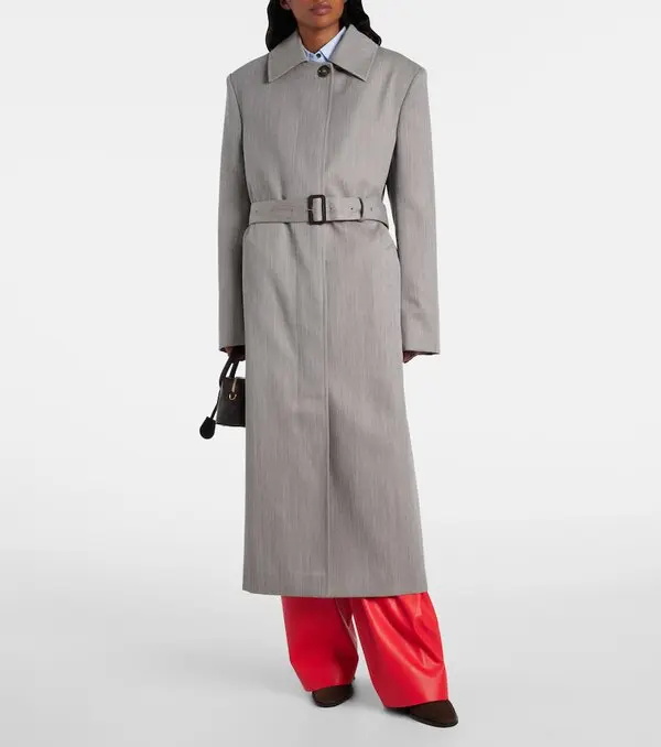 Stella McCartney Wool-blend Belted Coat