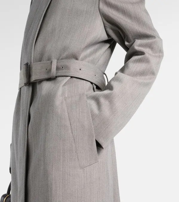 Stella McCartney Wool-blend Belted Coat