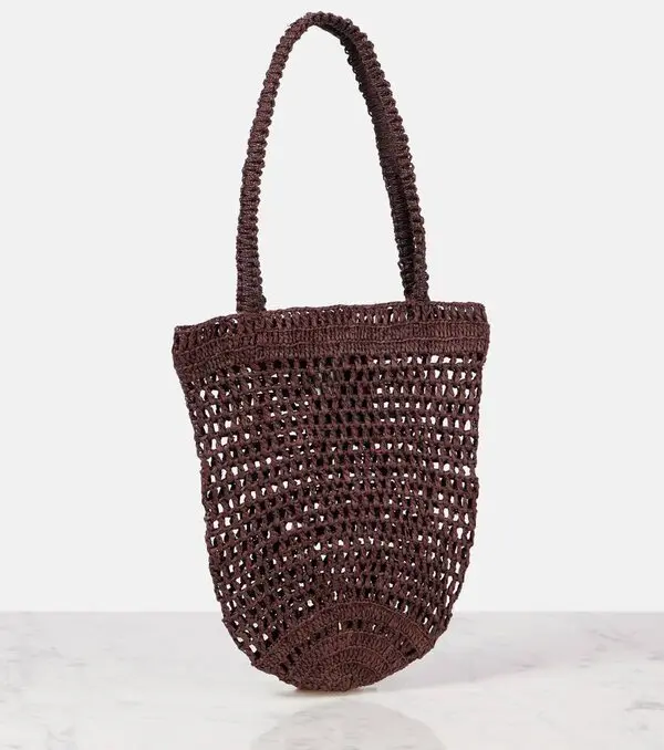 Chloé Small Raffia Tote - Brown