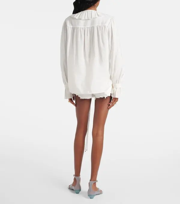 Chloé Ruffled Blouse - White