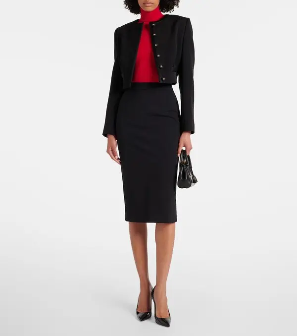 Wolford Ribbed-knit Turtleneck - Red