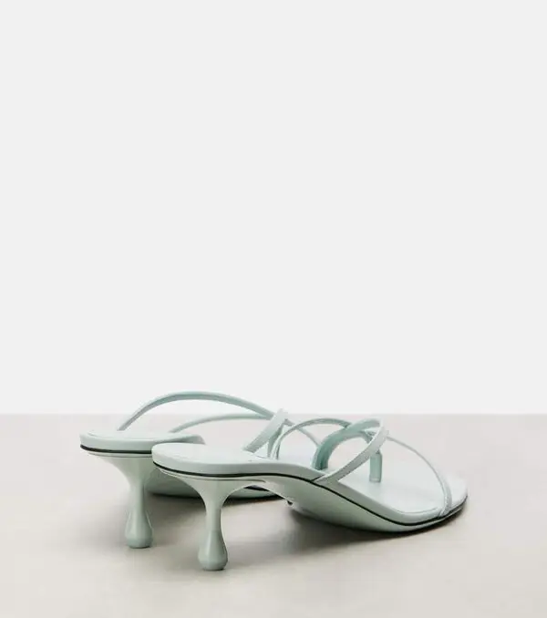JIMMY CHOO Etana 50 Leather Mules