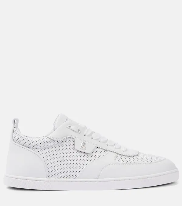 CHRISTIAN LOUBOUTIN Tutti Rui Perforated Leather Sneakers - White