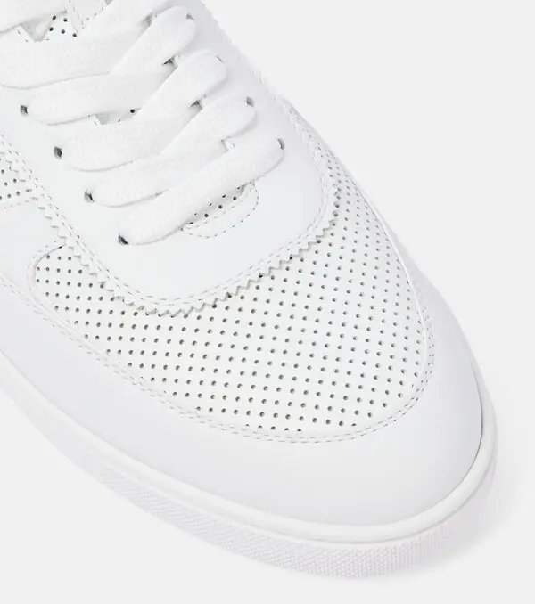 CHRISTIAN LOUBOUTIN Tutti Rui Perforated Leather Sneakers - White