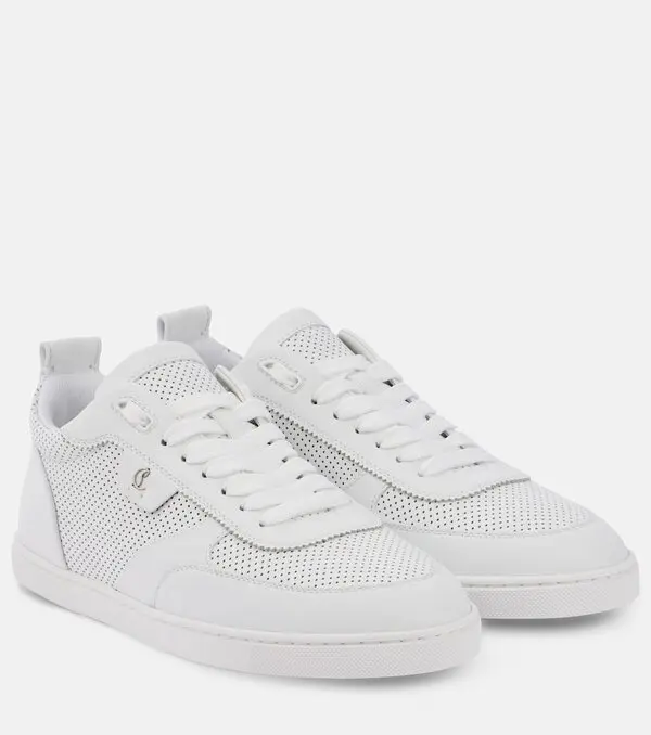 CHRISTIAN LOUBOUTIN Tutti Rui Perforated Leather Sneakers - White