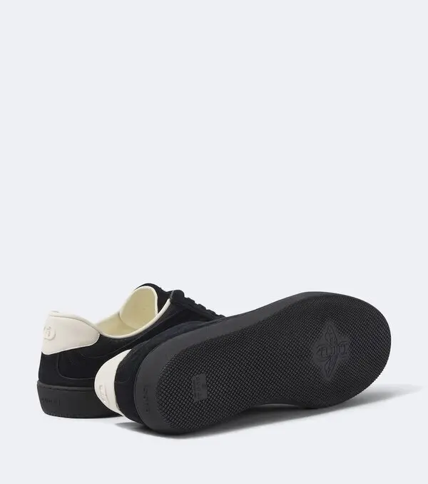Gucci G75 Suede And Canvas Sneakers
