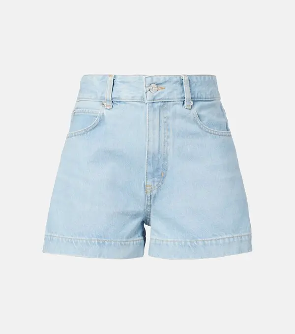 FRAME The Charm Denim Shorts - Blue