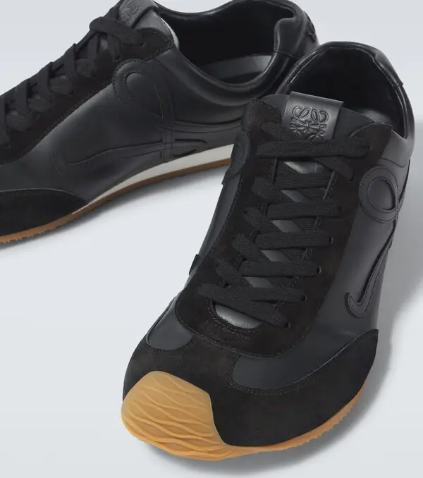 Loewe Ballet Runner 2.0 Leather Sneakers - Black