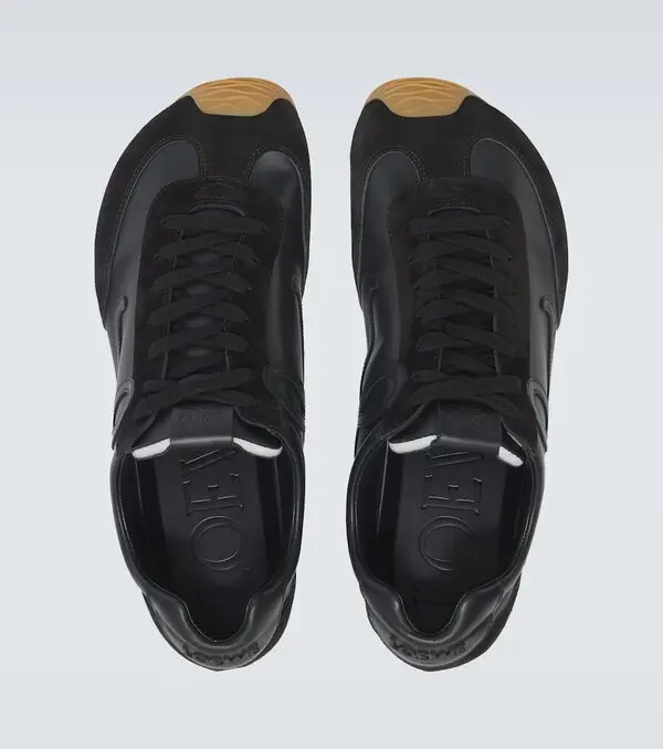 Loewe Ballet Runner 2.0 Leather Sneakers - Black