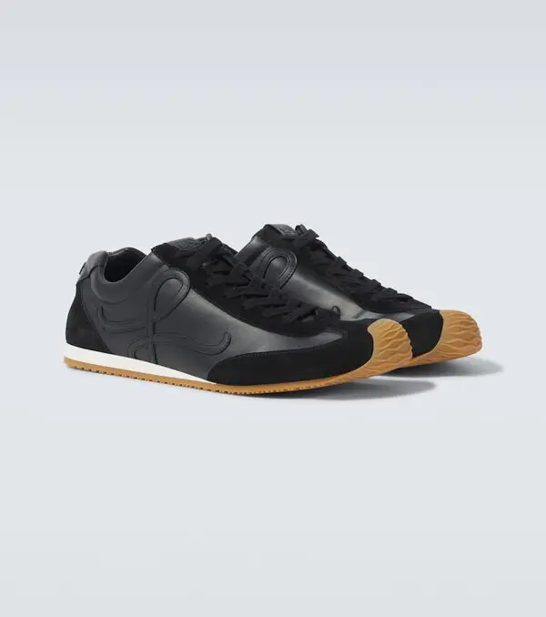 Loewe Ballet Runner 2.0 Leather Sneakers - Black