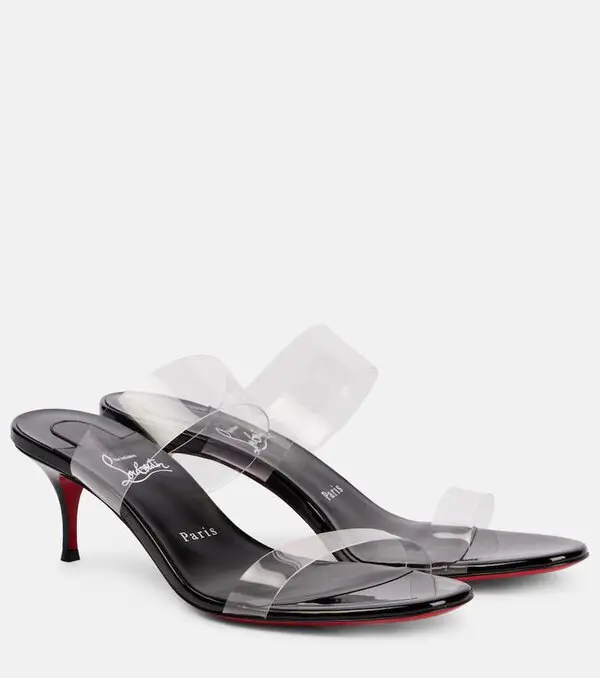 CHRISTIAN LOUBOUTIN Just Nothing 55 Pvc Sandals - Transparent