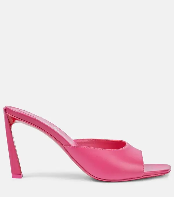 CHRISTIAN LOUBOUTIN Condora 85 Leather Mules - Pink