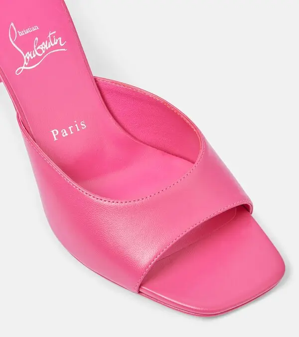 CHRISTIAN LOUBOUTIN Condora 85 Leather Mules - Pink