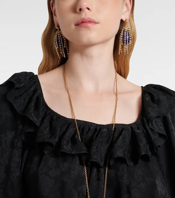Chloé Crystal-embellished Drop Earrings