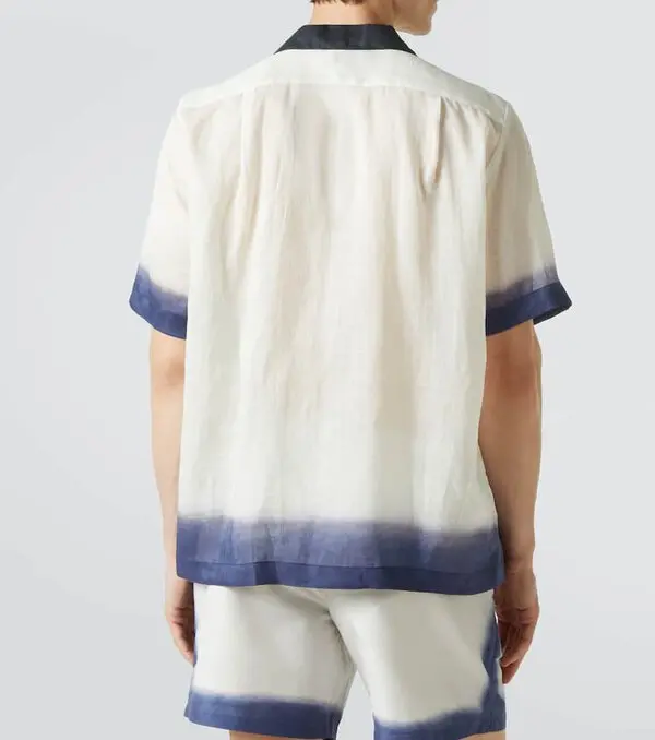 Dries Van Noten Embroidered Bowling Shirt - Blue
