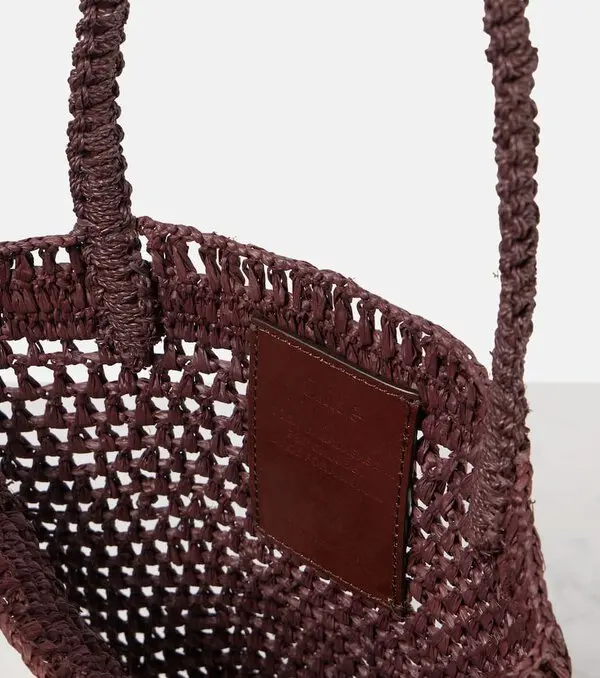 Chloé Small Raffia Tote Bag - Brown
