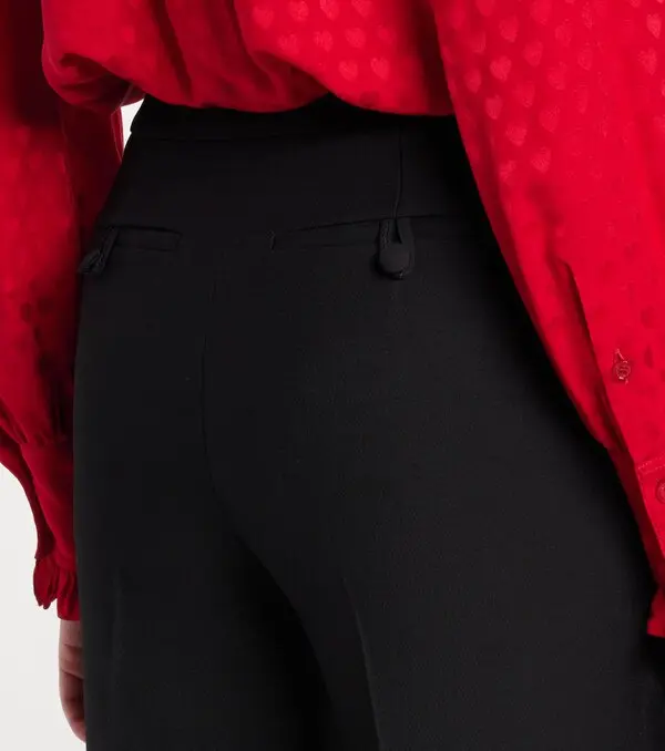 Valentino Garavani Wool And Silk Wide-leg Pants