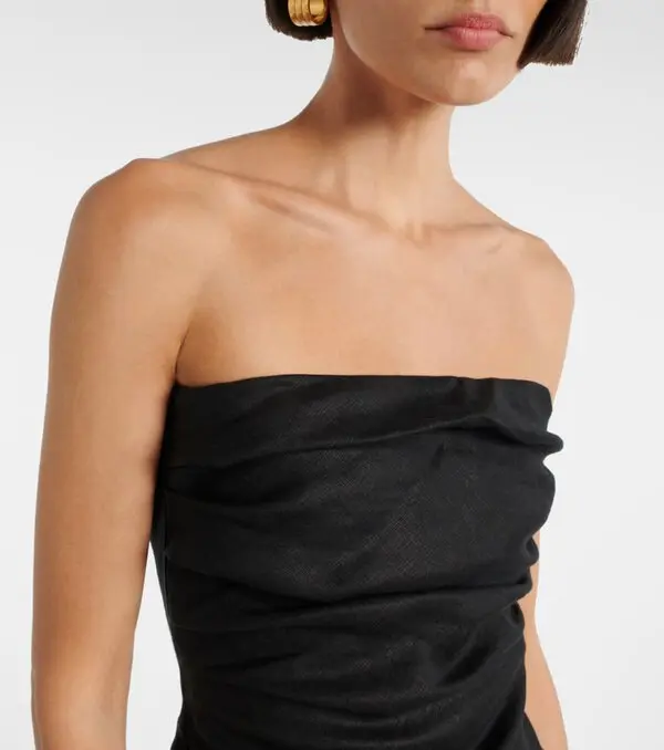 Faithfull The Brand Hedy Strapless Maxi Dress - Black