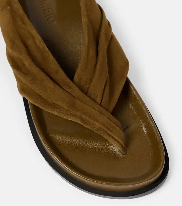 A.emery Shaw Suede Thong Sandals