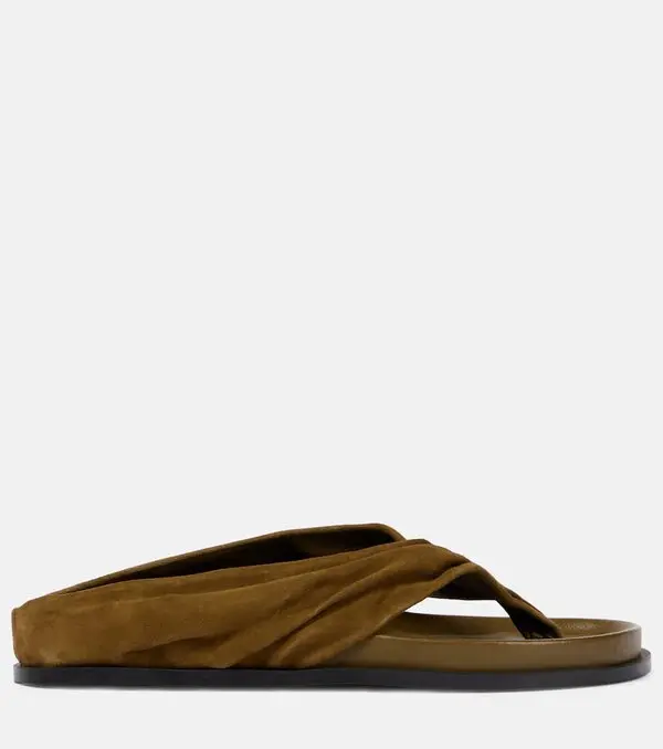 A.emery Shaw Suede Thong Sandals