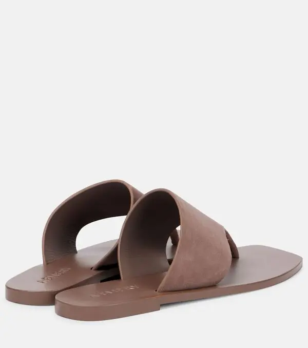 A.emery Paton Suede Slides - Brown