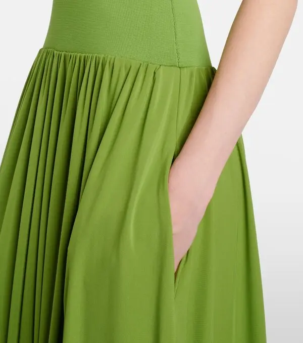 Simkhai Amarantha Draped Jersey Midi Dress