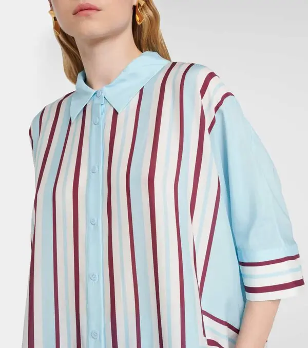 Simkhai Bowman Printed Oversized Shirt - Blue