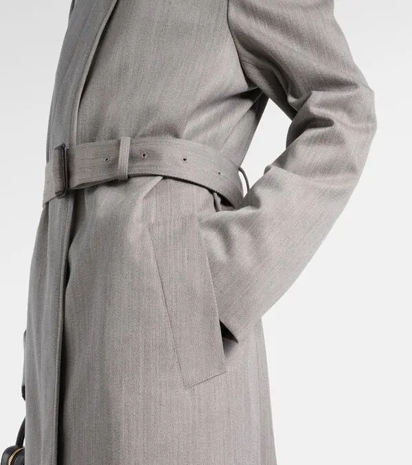 Stella McCartney Wool-blend Belted Coat