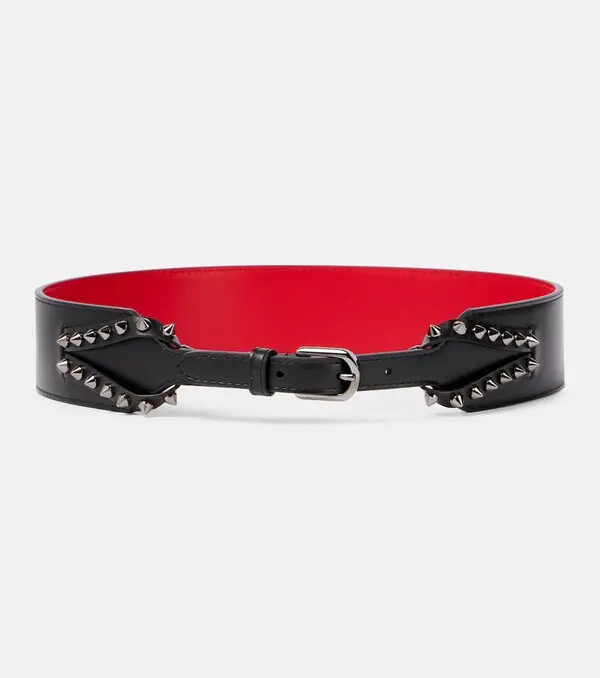 CHRISTIAN LOUBOUTIN Cabata Studded Leather Belt