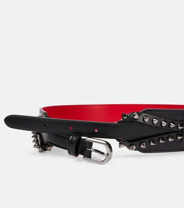 CHRISTIAN LOUBOUTIN Cabata Studded Leather Belt