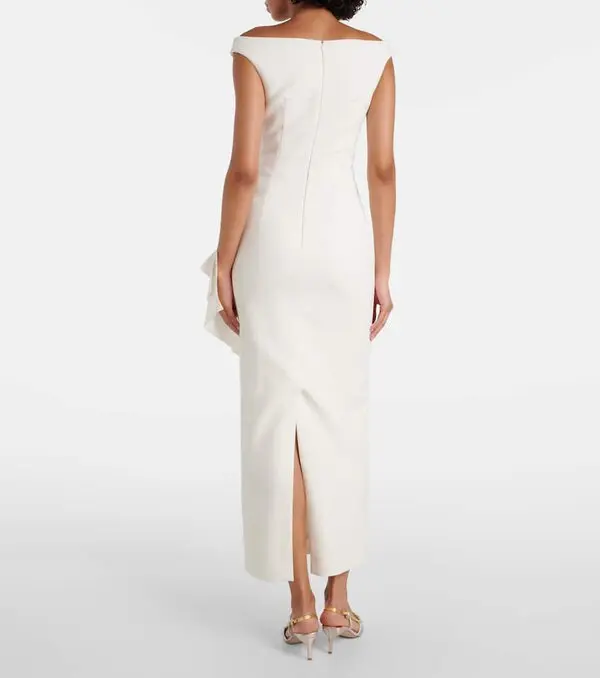 Safiyaa Bree Draped Midi Dress
