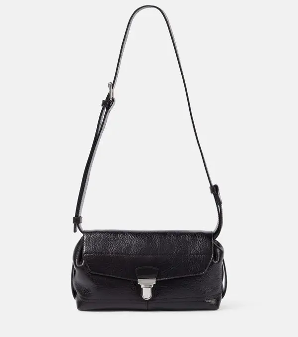 LEMAIRE Gear Leather Shoulder Bag - Brown