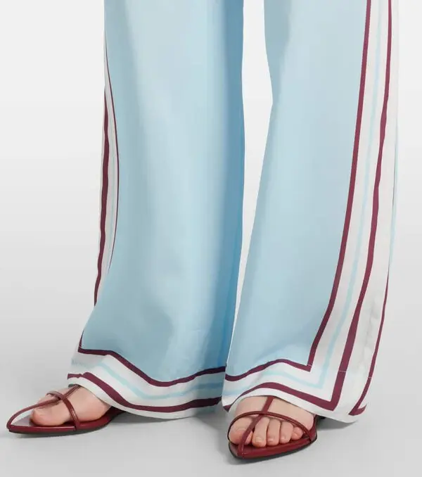 Simkhai Orissa Striped Straight Pants