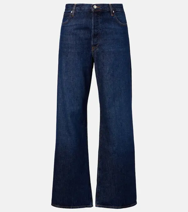 FRAME The Loose Wide-leg Jeans - Blue