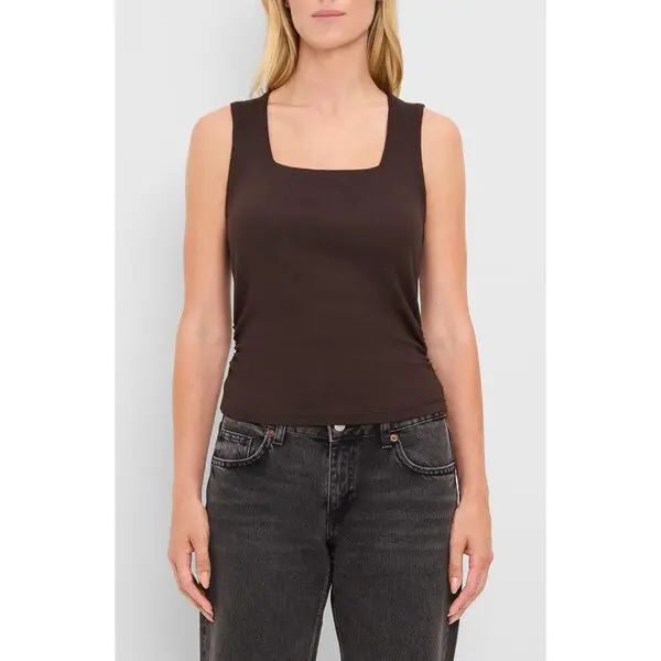 Michael Stars Maribel Square Neck Tank - Java