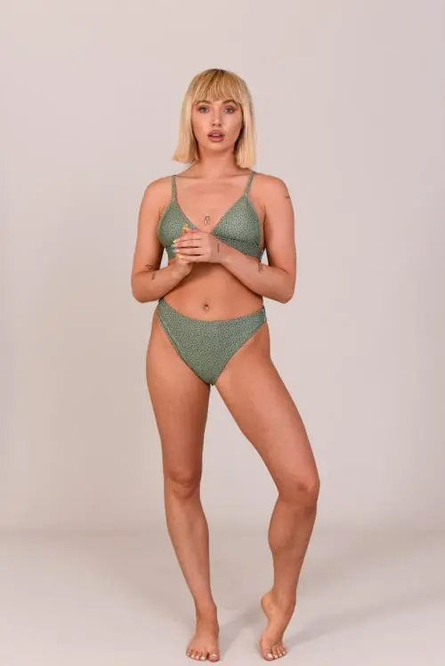 OOSC Sahara Mile High Bikini Bottoms - Sage