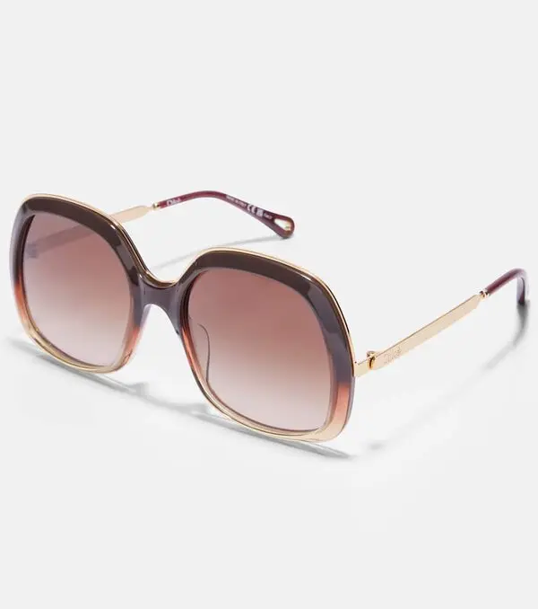 Chloé Leia Square Sunglasses - Brown