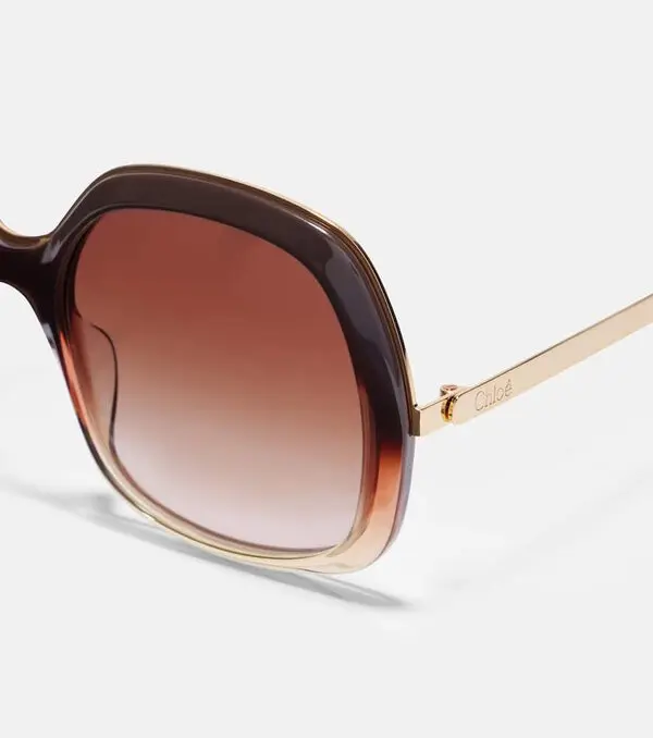 Chloé Leia Square Sunglasses - Brown