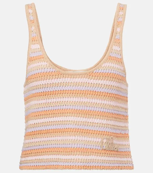 Chloé Knitted Cotton Tank Top