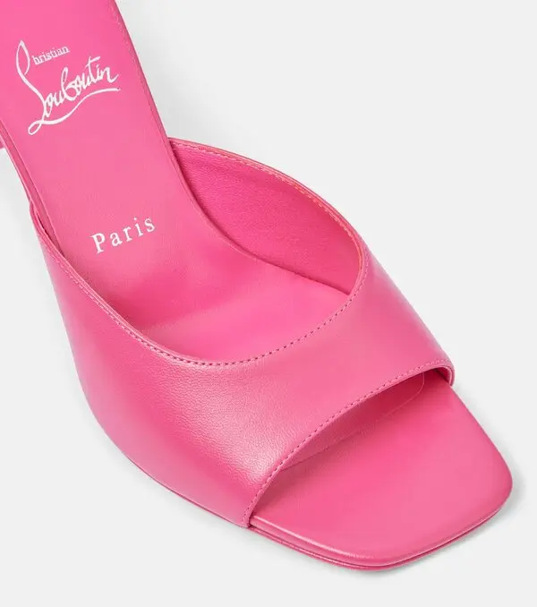 CHRISTIAN LOUBOUTIN Condora 85 Leather Mules - Pink