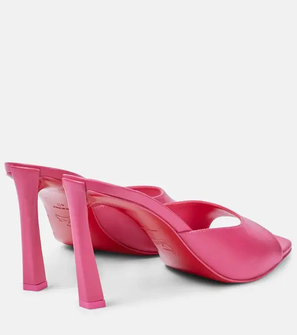 CHRISTIAN LOUBOUTIN Condora 85 Leather Mules - Pink