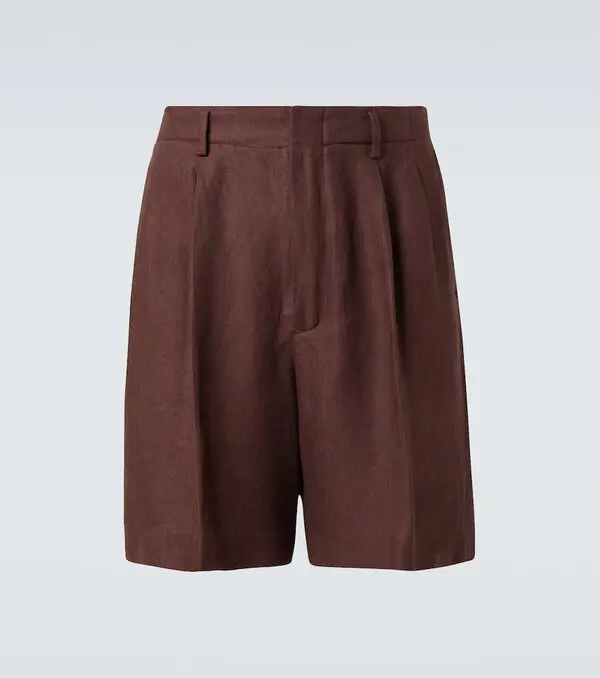 Loro Piana Joetsu Linen Bermuda Shorts