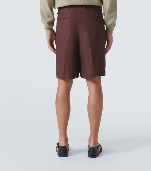 Loro Piana Joetsu Linen Bermuda Shorts
