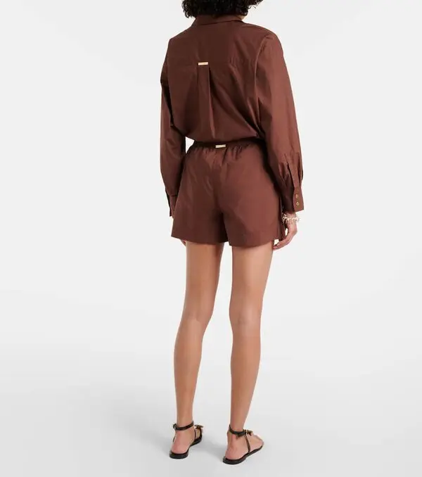 Heidi Klein Grasse Cotton Poplin Shorts