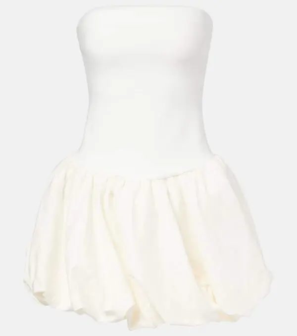 Simkhai Pollie Linen And Rayon-blend Minidress - Black
